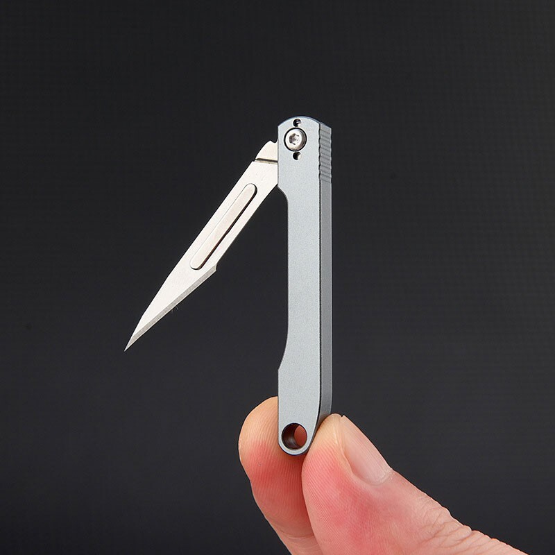 Mini Pocket Folding Utility Knife #11 Scalpel Blade Outdoor Camping EDC ...