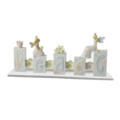 Princess Fairy Peace Decoration With Pink and Blue Floral Dresses | eBay UK