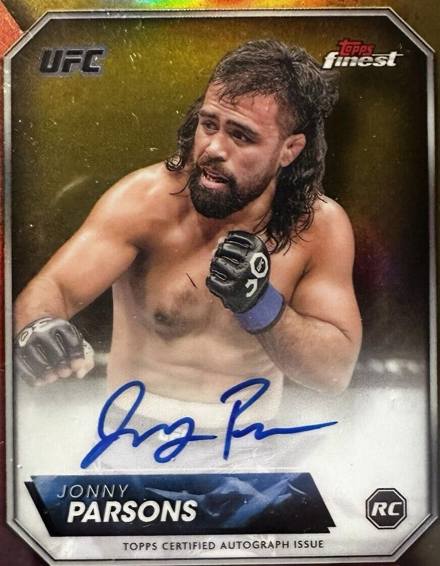 2024 Topps Finest UFC - Rookie Finest Autographs Jonny Parsons #RFA-JP ...
