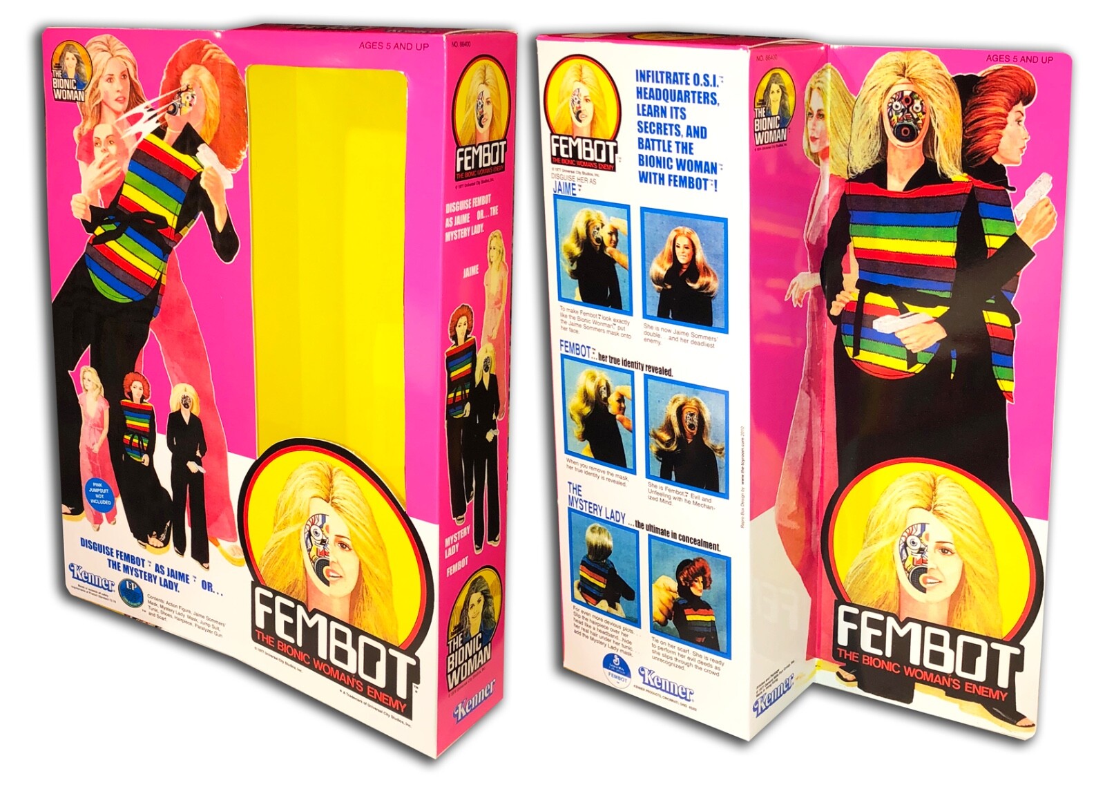 Kenner BIONIC WOMAN FEMBOT BOX for 13" Action Figure (BOX ONLY!) | eBay