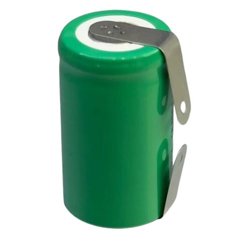 Batterie Rechargeable 1.2V NiMh 2/3A 1100mAh avec languettes à souder ...