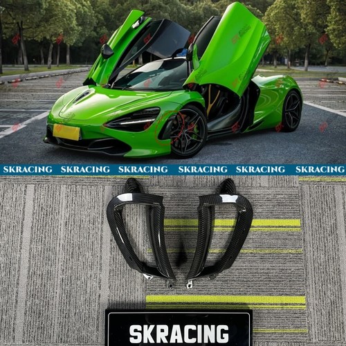 For McLaren 720S Carbon Fiber/Forged Carbon Front Bumper Side Splitter ...