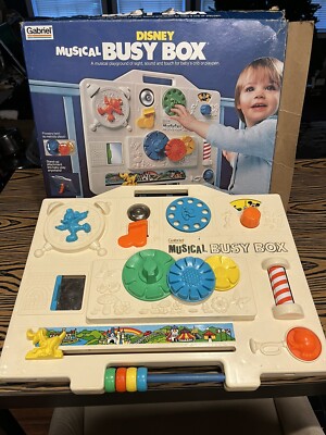 1977 Vintage Gabriel Disney Busy Box Baby Toy WORKING IN BOX | eBay