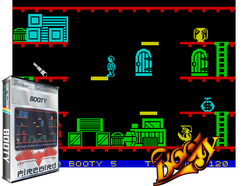 Sinclair ZX Spectrum 48K Game - BOOTY - Firebird - Tested & Working ...