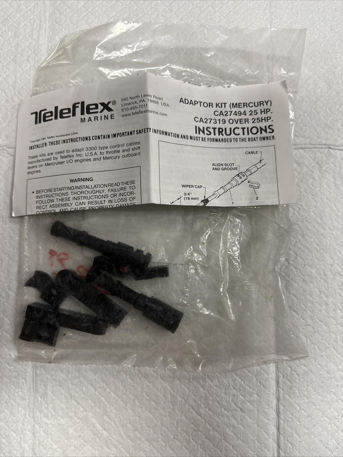 Teleflex Adaptor Kit For Mercury | eBay