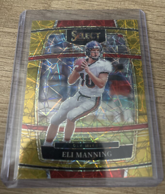 2022 select draft picks Eli Manning GOLD LAZER concourse #91 GIANTS Ole ...