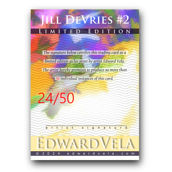 Jill DeVries #2 Art Card Limited 24/50 Edward Vela Signed (Censored) | eBay
