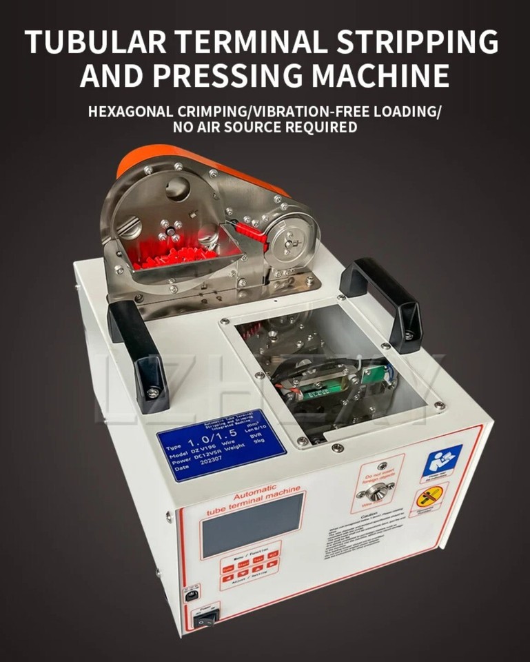 Tube Type Terminal Crimping Machine European Pin Type Terminal ...