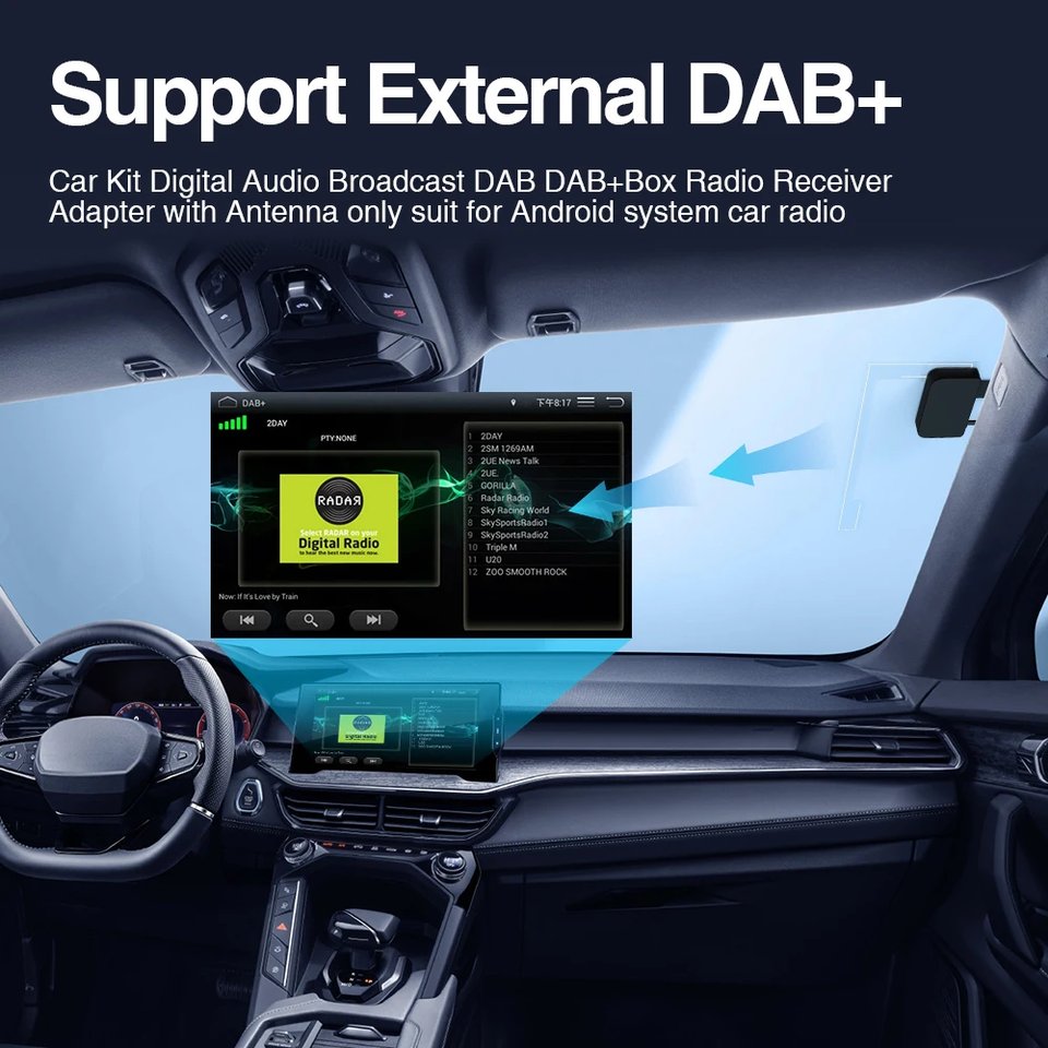 Tuner Radio Box For Android Stereo Car Digital DAB+ Adapter USB ...