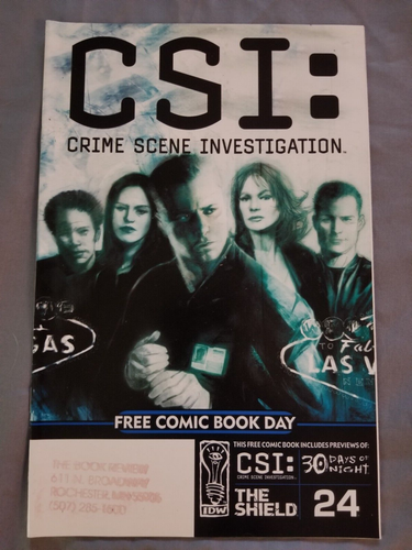 IDW Publishing CSI Comic Book - Free Comic Book Day | eBay
