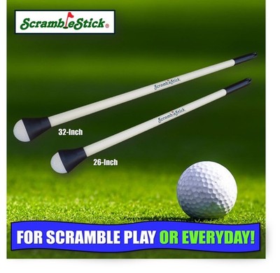 2-PC SCRAMBLESTICK GOLF BALL RETRIEVER SET FOR SCRAMBLE EVERYDAY PLAY ...