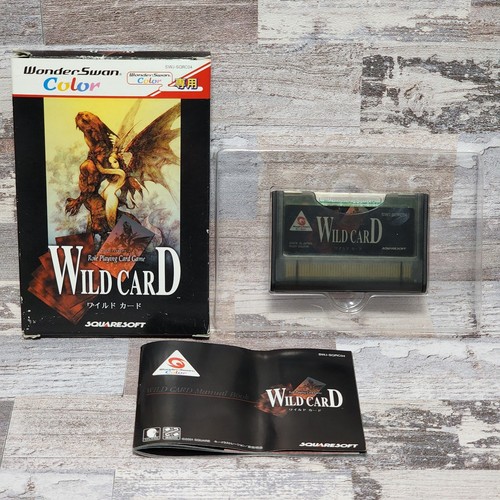 Wild Card WonderSwan Color Game SQUARESOFT CIB Complete Rare | eBay