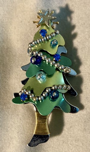 2005 Liztech Christmas Unity Tree Pin Brooch 2 1/4” East Stroudsburg PA Signed | eBay