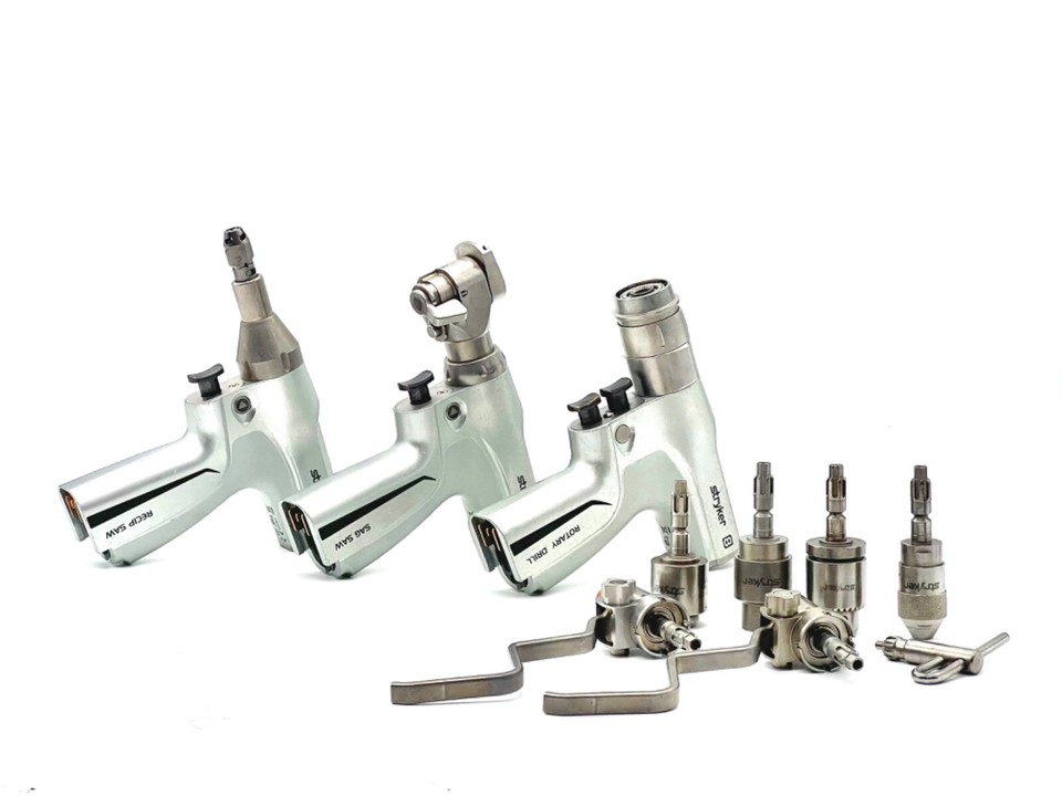 Stryker | System 8 Large Bone Set with Rotary Drill, Sag Saw, Recip Saw ...