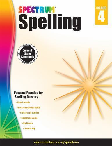 Spectrum Spelling, Grade 4 by Spectrum (2014, Trade Paperback) for sale ...