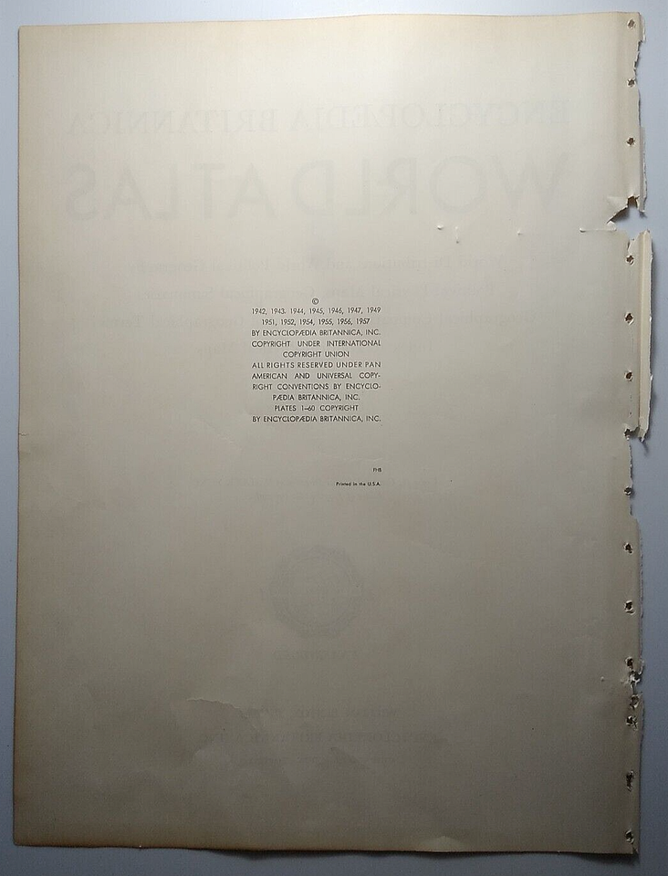 1957 Vintage OHIO Atlas Map Old Authentic Antique MCM Encyclopedia ...