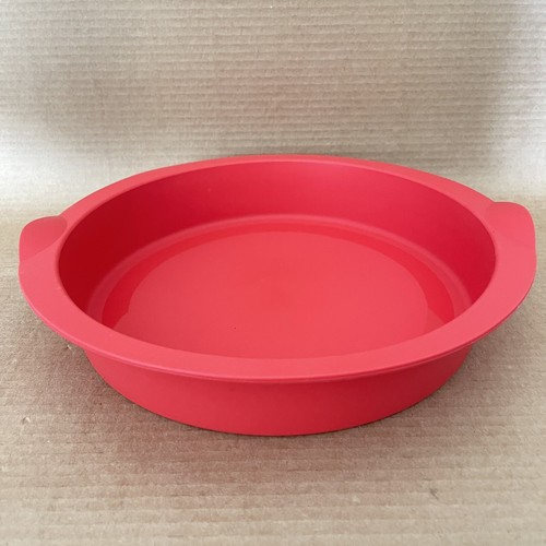Tupperware Silicone Cake Pan Baking Form Round Large 10'' Magic Mold ...