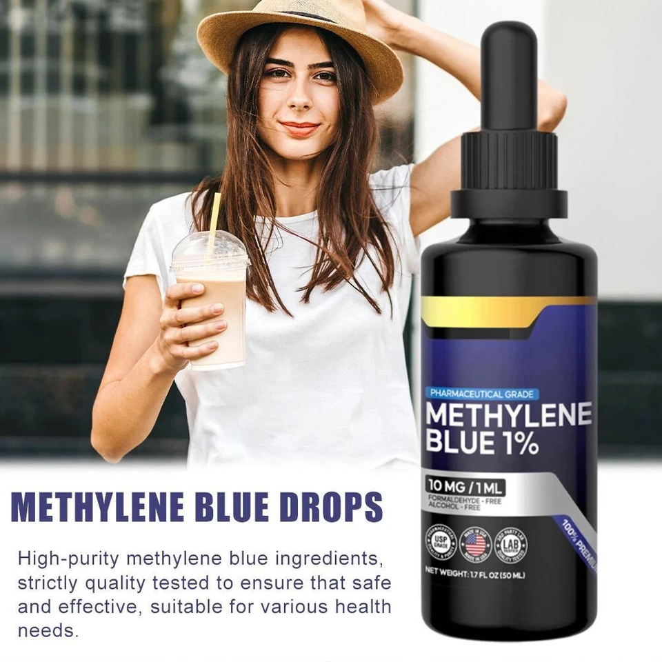Methylene Blue Pharmaceutical Grade - Methylene Blue 1% - Liquid Drops ...