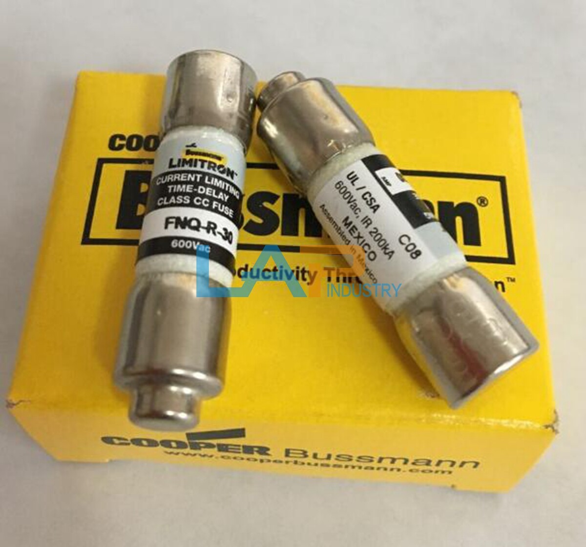10PCS/1BOX EATON BUSSMANN fuse FNQ-R-30 30A 600V is a delay fuse 10 ...