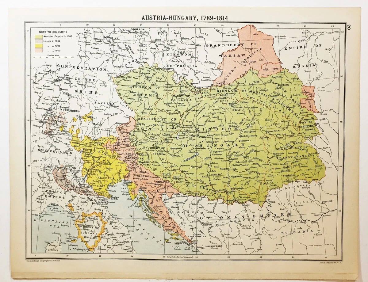 Austrian Empire Map 1800