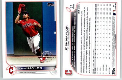 Josh Naylor 2022 Topps 582 Montgomery Stamped Set #77 Guardians | eBay