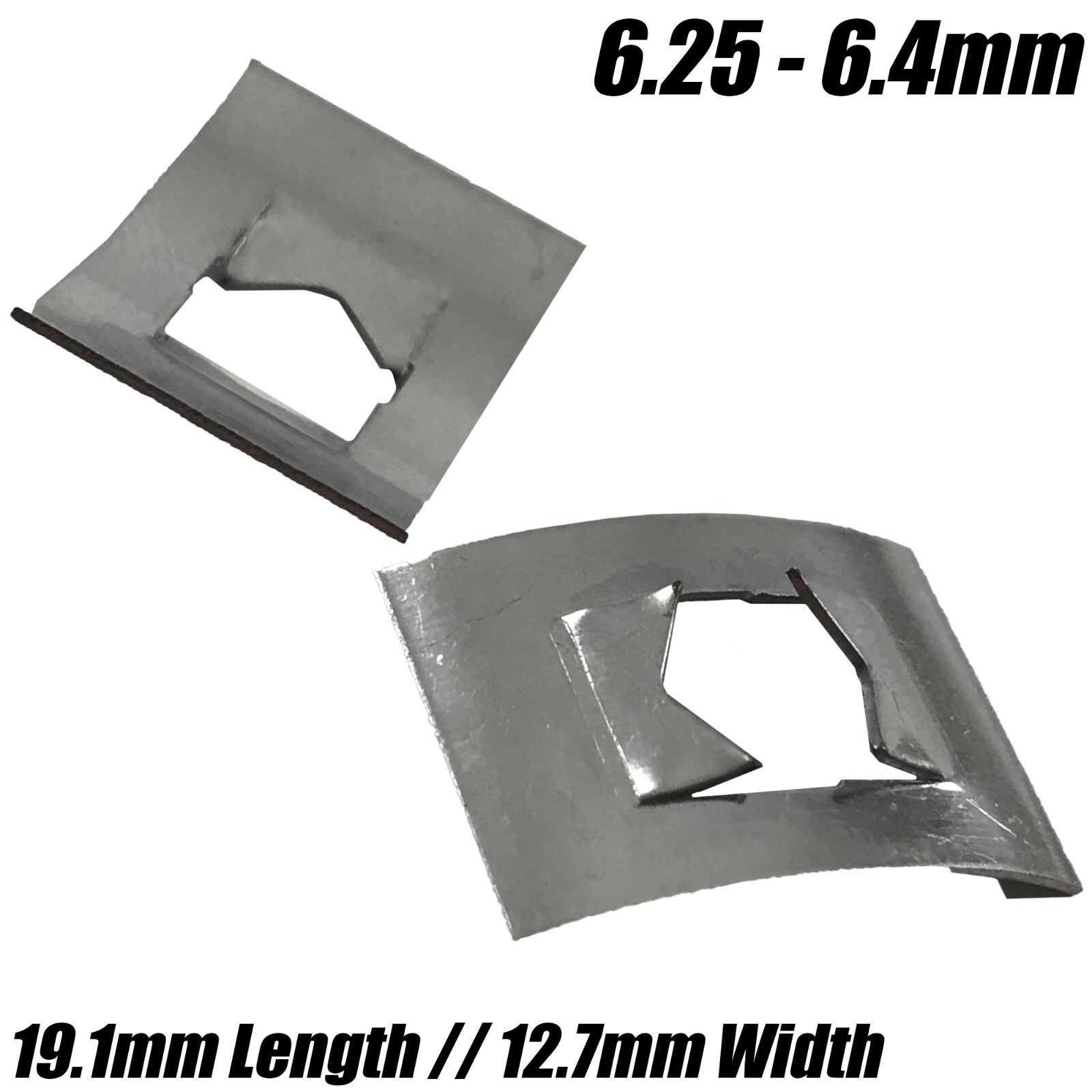 Metric Zinc Plated Flower Grab Washer Stud Steel Flat Rectangular Push ...