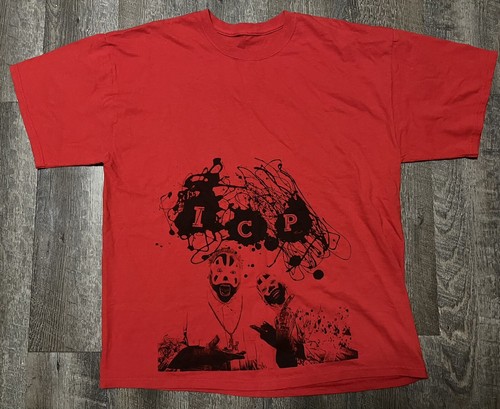 Vintage Insane Clown Posse ICP Red Shirt size XL 23x27.5 | eBay