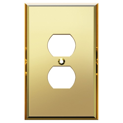 Duplex Receptacle Wall Plate Mirrored Outlet Cover For Duplex Outlet ...
