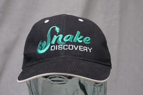 Snake Discovery Hat Cap strapback Black Embroidered Spellout | eBay
