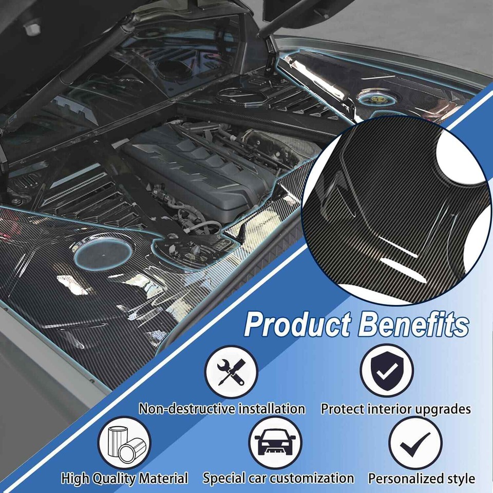 Rear Engine Compartment Cover Trim For Corvette C8 Coupe 2020-2025 ...