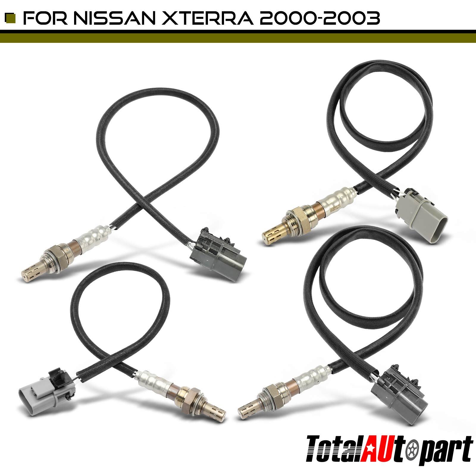 4x Oxygen Sensor 1 & 2 for Nissan Xterra 00-03 Frontier Upstream Left ...