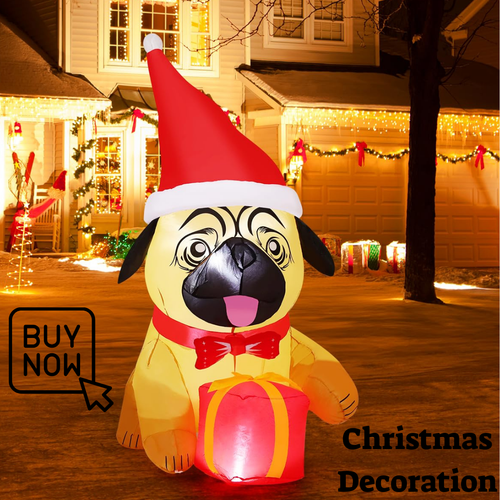COMIN 5 FT Tall Christmas Inflatables Outdoor Decorations Blow Up Xmas ...