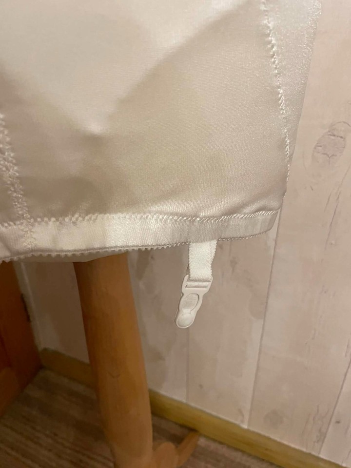 Vintage Playtex Fits Beautifully All in One White Open Corselette Style ...