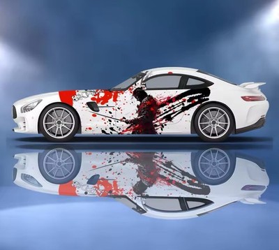 Custom Samurai Livery Racing Side Wrap; JDM Inspired Samurai Custom ...
