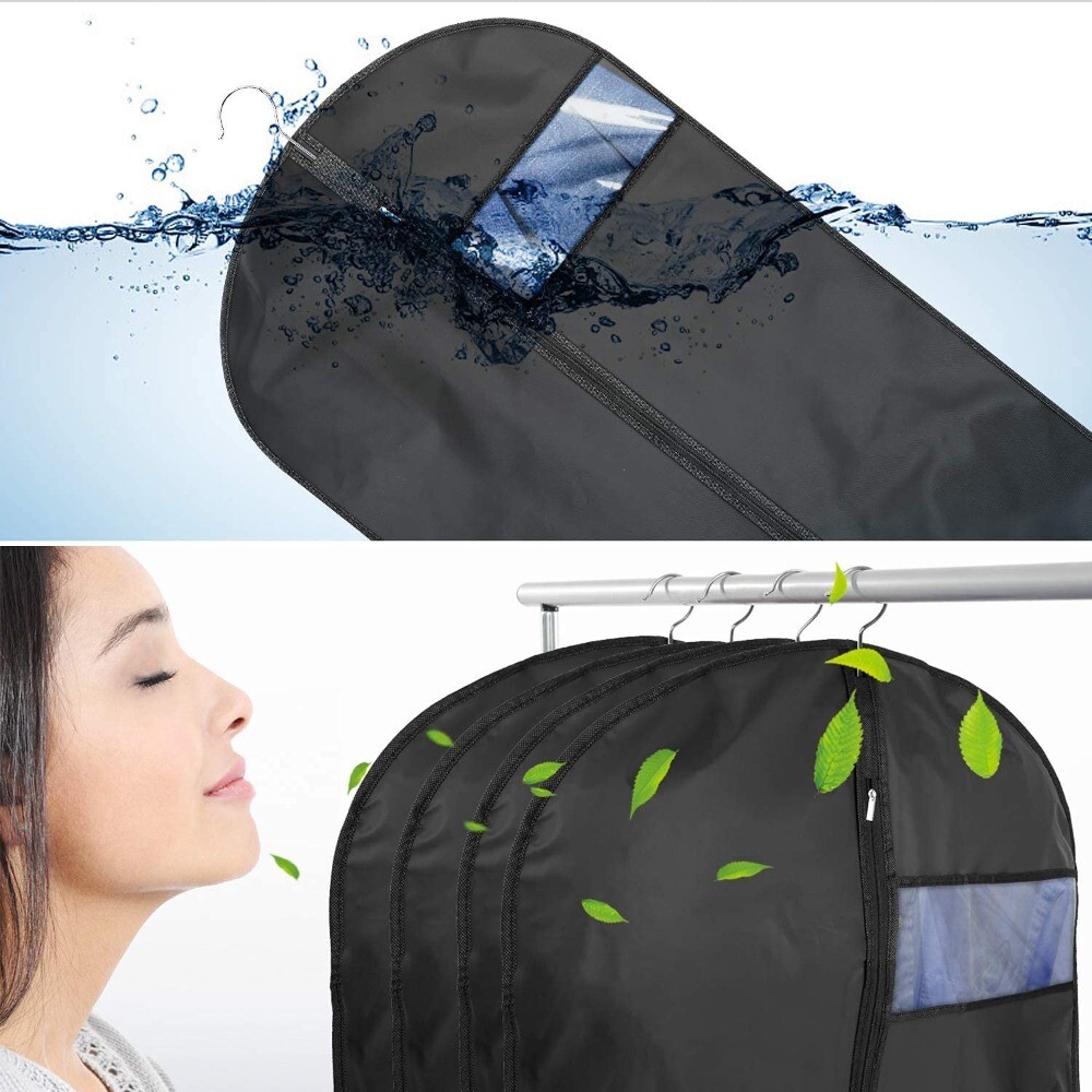 Hanging Moisture-proof Clothing Cover Dress Protector Garment Bag Dust ...