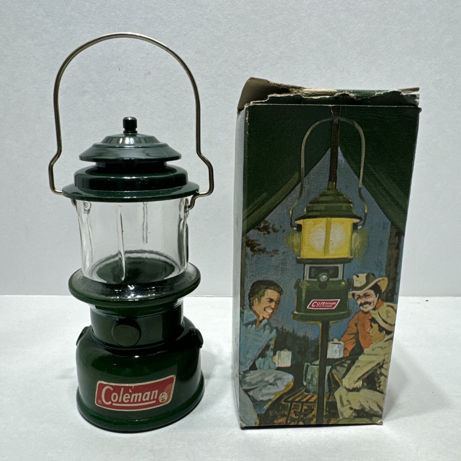 COLEMAN LANTERN Classic Green Light Avon Cologne Deep Woods 1970’s Vtg ...