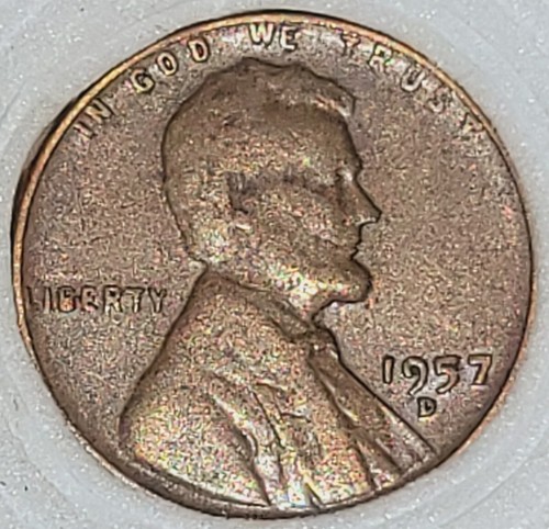 Rare 1957 D Lincoln Wheat Penny Filled "B" in Liberty Error And L On Rim Error | eBay