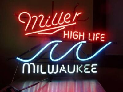 High Life Milwaukee Neon Sign Bar Pub Restaurant Wall Display 19x15 | eBay