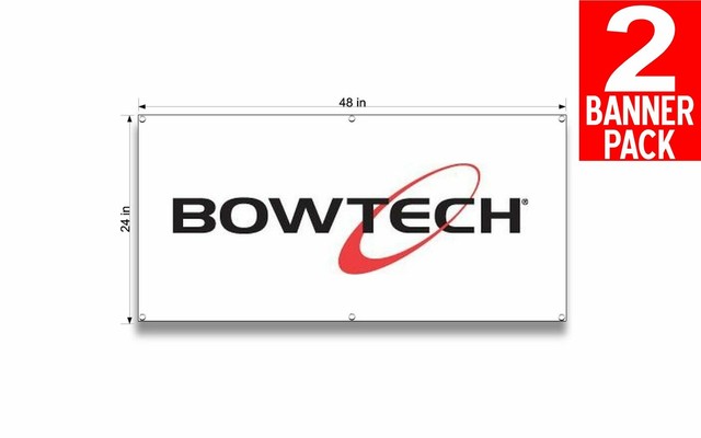 Bowtech Logo 24 X 48 Inch Vinyl Banner 2 Pack | eBay