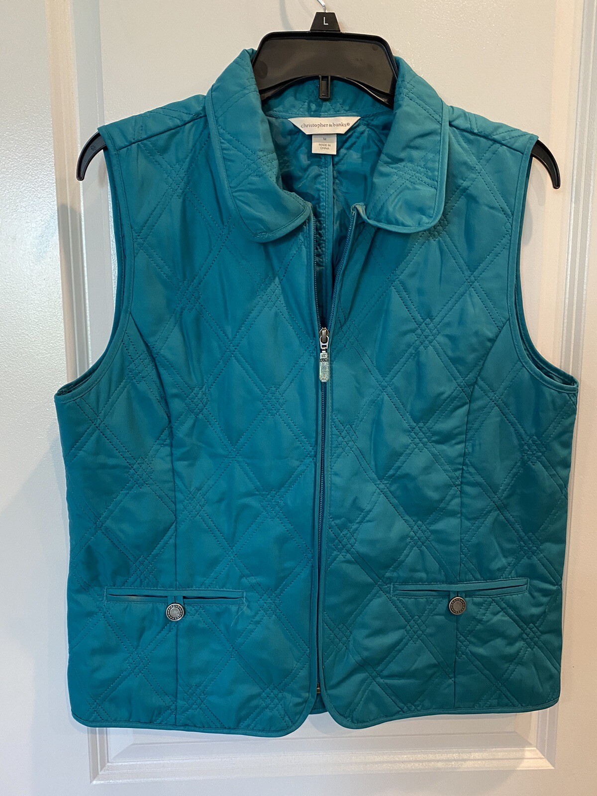 Christopher Bank’s women’s sleeveless Zip-front quilted vest, so nice | eBay
