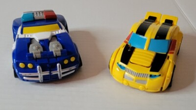 Playskool Transformers the "Speedsters" Bots Lot- Chase & Bumblebee | eBay
