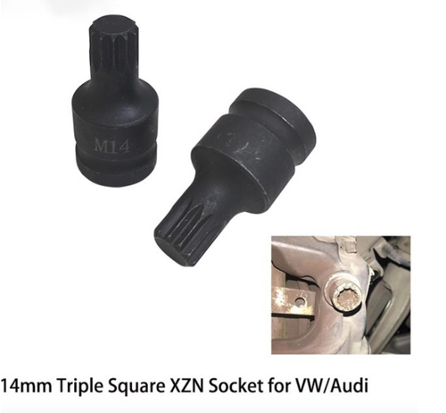 M14 12pt 1/2inch Tool Triple Square Rear Brake Caliper Socket Fit for ...