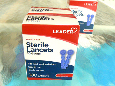 LEADER DIABETIC STERILE LANCETS 30G 200 COUNT *EXP 2025/08/05 | eBay