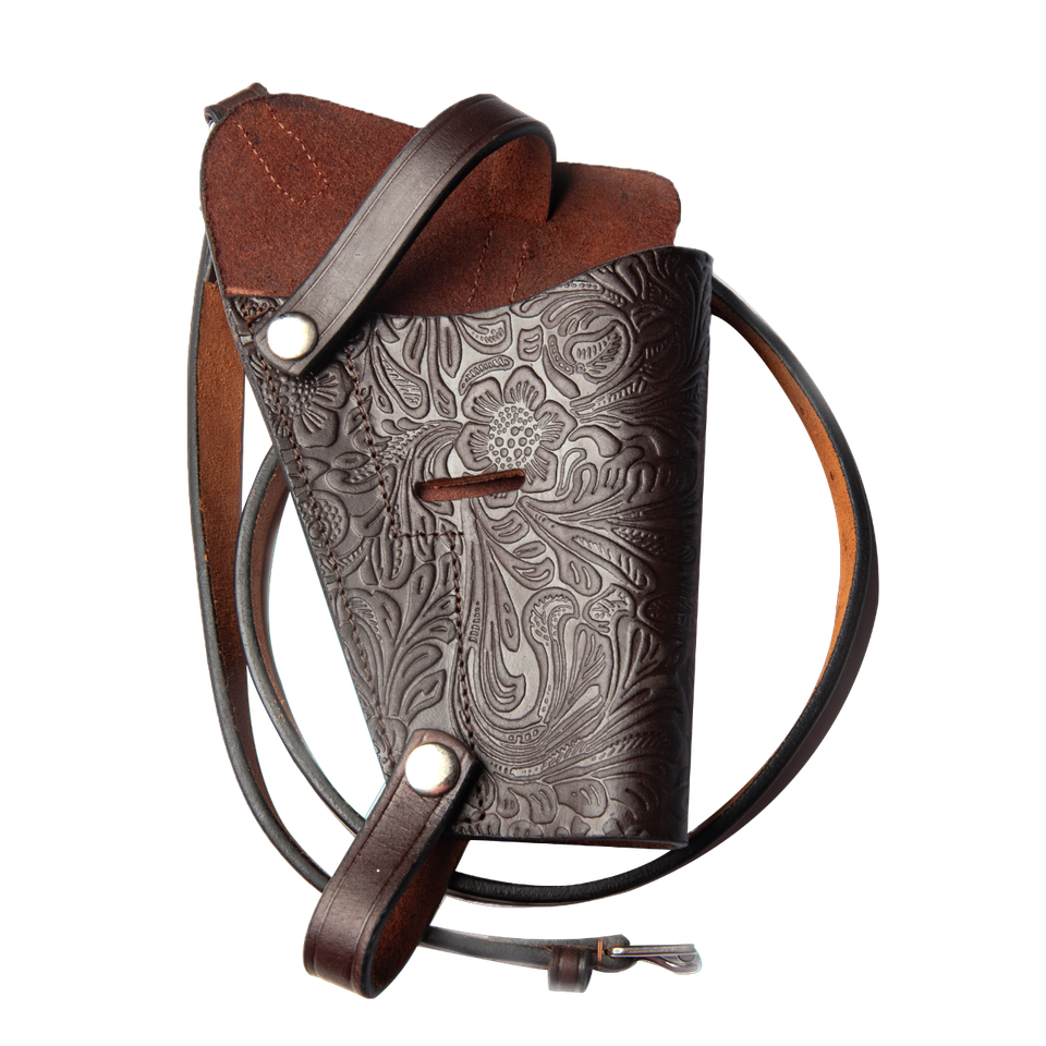 Hulara Western Shoulder Holster Cowboy Buff Leather for Glock 1911 ...