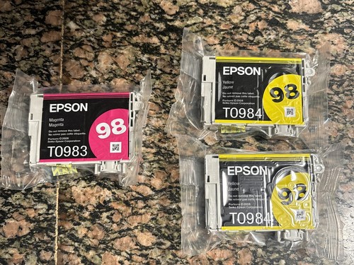 Genuine Epson 98 Pack Of 3 M,Y New Sealed Without Box) | eBay