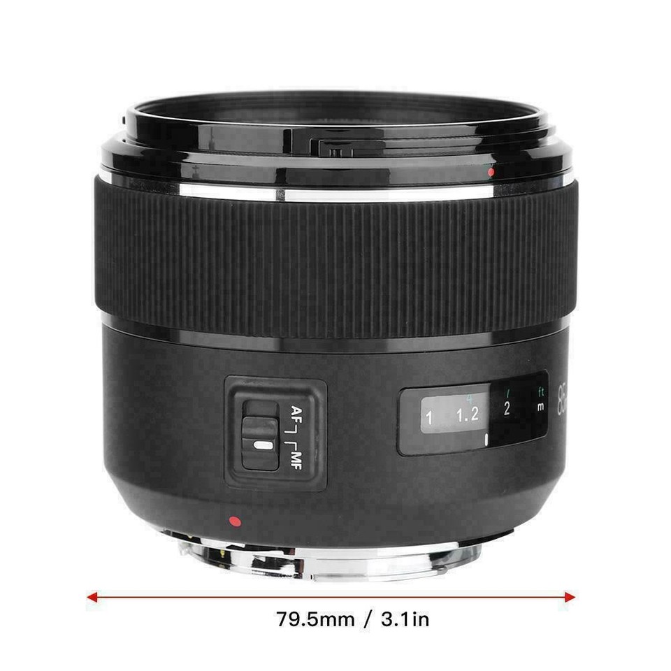 MEIKE 85mm F1.8 Full Frame Auto Focus Lens for Canon EOS EF Mount DSLR ...