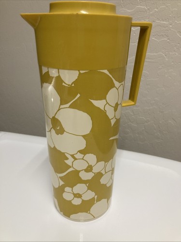 Vintage Gold Floral Aladdin Beverage Butler Insulated Carafe | eBay