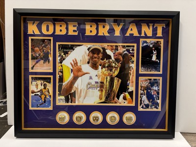 Kobe Bryant Lakers Champions Replica Rings Set with Photos And Frame ...