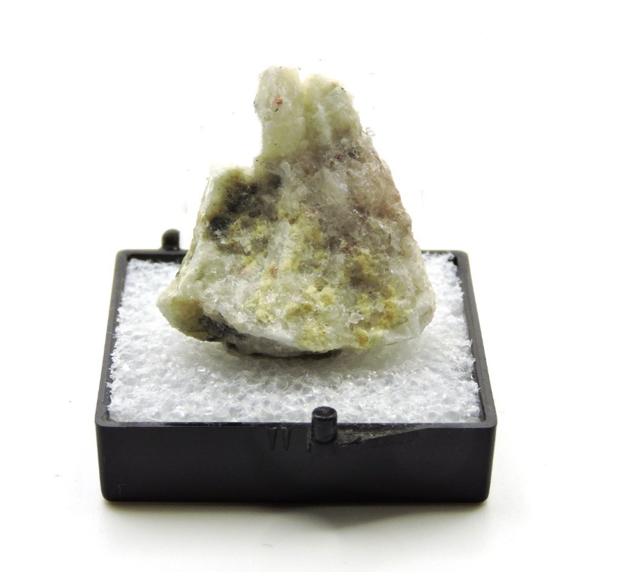 Heliodore with Garnet Thumbnail Mineral Specimen *Crabtree Mine, North ...