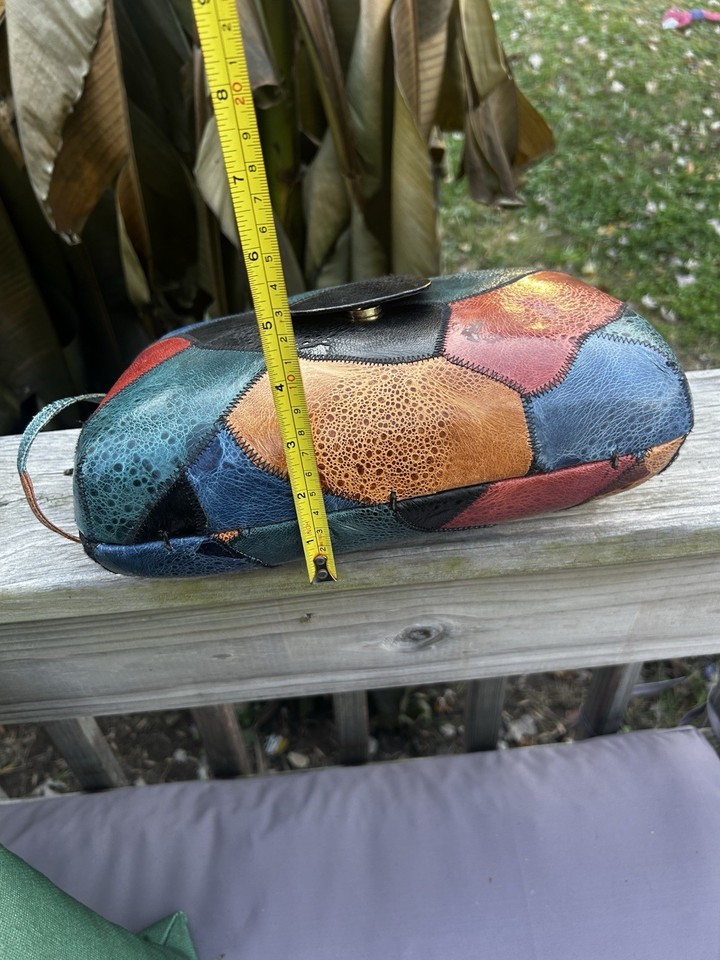 Vtg Genuine Frog skin Made In Philippines Patchwork Hard Shell Purse ...
